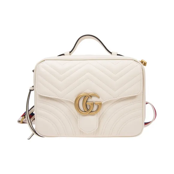 古驰/Gucci 白色 牛皮 手提包 498100-DTDPT-8283-小迈步海淘品牌官网