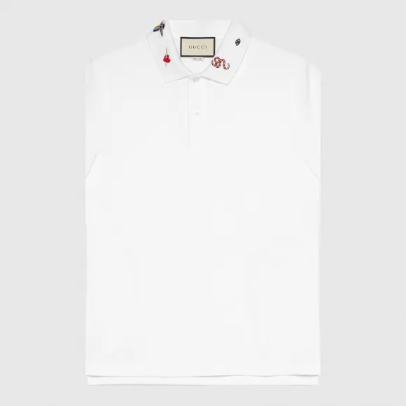 古驰/Gucci 刺绣棉质polo衫 523059 X9U96 9134-小迈步海淘品牌官网