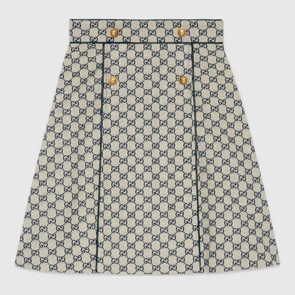 古驰/Gucci GG帆布A字半身裙 523557 ZLZ35 9318-小迈步海淘品牌官网