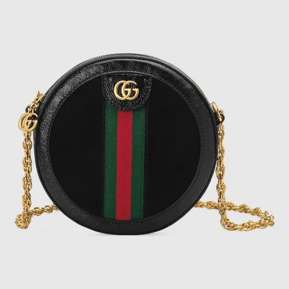 古驰/Gucci Ophidia系列圆形迷你肩背包 550618 D6ZYB 1060-小迈步海淘品牌官网