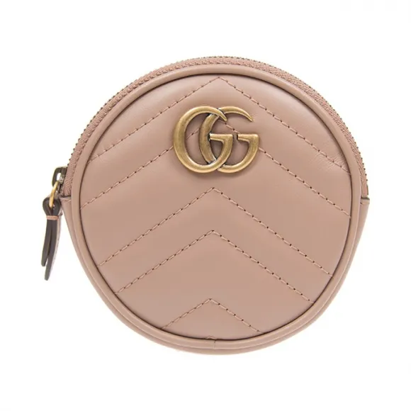 古驰/Gucci 虾肉色 牛皮 零钱包 575160-DTDCT-5729-小迈步海淘品牌官网