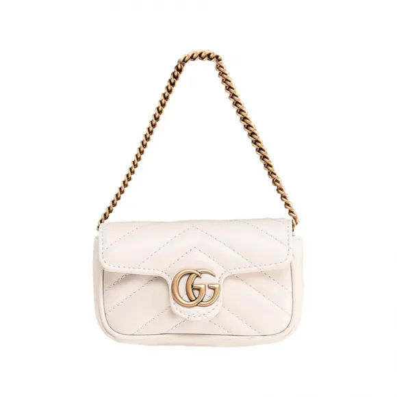 古驰/Gucci GG MARMONT 白色 皮革 手袋 575161-DTDCT-9022-小迈步海淘品牌官网