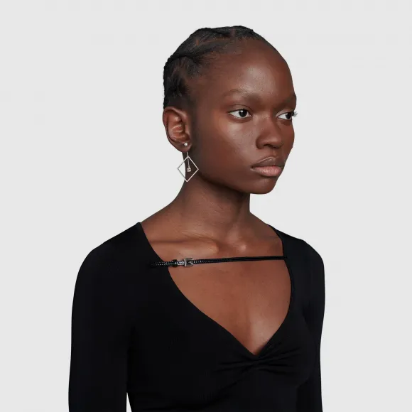 古驰/Gucci GG Running系列黄金单边耳环 619968_J8540_9066-小迈步海淘品牌官网