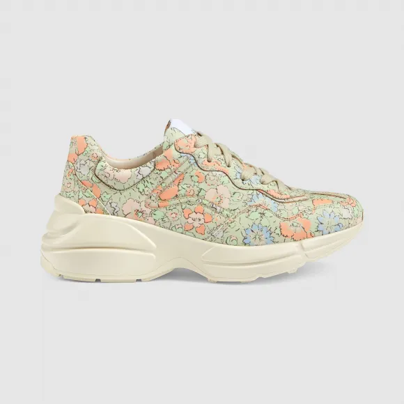 古驰/Gucci Rhyton系列女士Liberty London运动鞋 642058-2JV00-3932-小迈步海淘品牌官网