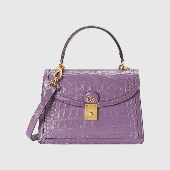 古驰/Gucci [Ophidia] 小号鳄鱼皮手提包 651055-EV40A-5364-小迈步海淘品牌官网