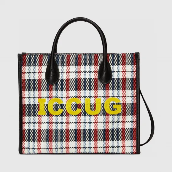 古驰/Gucci 饰ICCUG刺绣小号托特包 659983-2S6AN-1098-小迈步海淘品牌官网