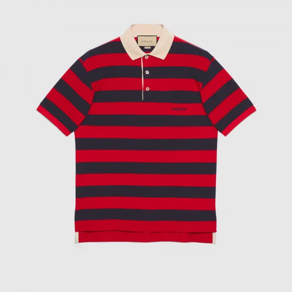 古驰/Gucci 条纹棉质Polo恤 692135-XJD75-6268-小迈步海淘品牌官网