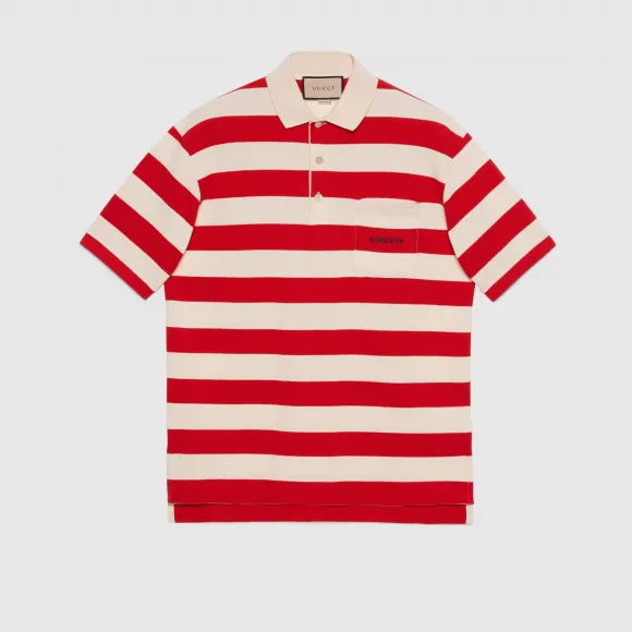 古驰/Gucci 条纹棉质 Polo 衫 692135-XJD75-6276-小迈步海淘品牌官网