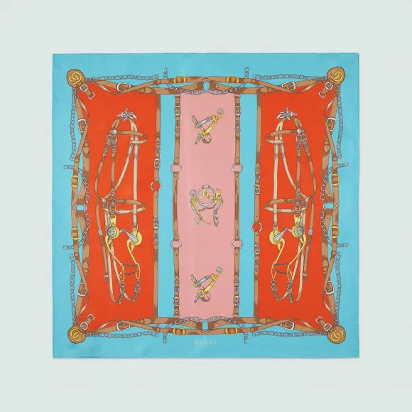 古驰/Gucci 双 G 印花围巾吊带 712443-3G001-4972 -小迈步海淘品牌官网