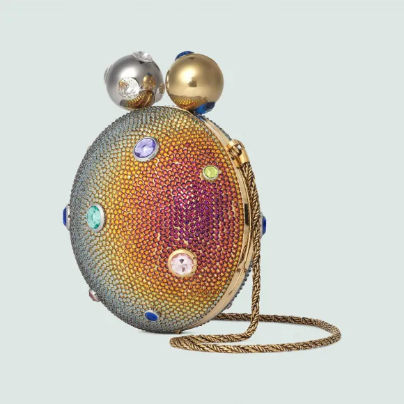 古驰/Gucci 圆形水晶晚装包 716627-JAACO-8555 -小迈步海淘品牌官网