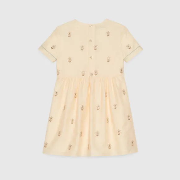 古驰/Gucci Gucci Nojum 儿童GG 纯 棉 连 衣 裙 723037-ZALKM-9887-小迈步海淘品牌官网