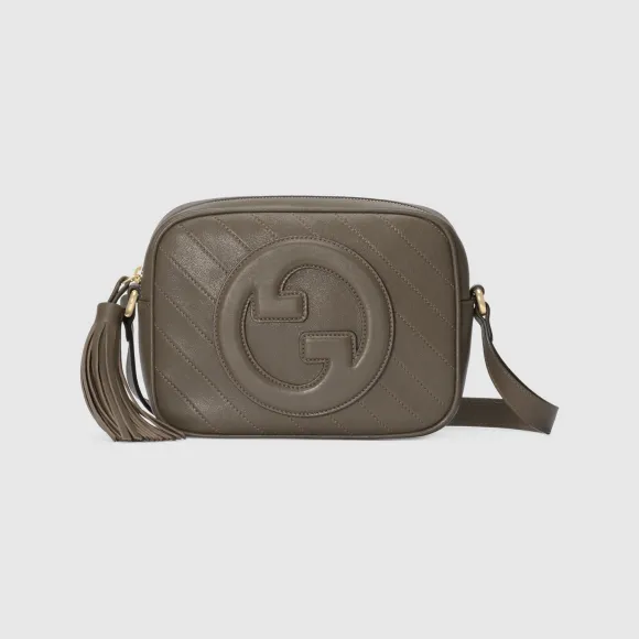 古驰/Gucci 棕色皮革Gucci Blondie系列小号肩背包 742360-1IV0G-2802-小迈步海淘品牌官网