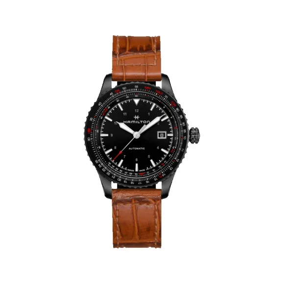 汉密尔顿/Hamilton 卡其航空系列 42MM 精钢 自动上链机芯 男表 H76625530-小迈步海淘品牌官网