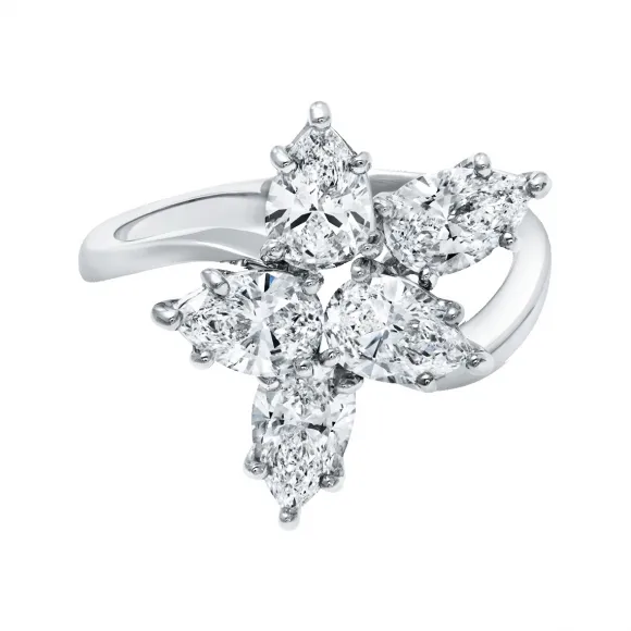 海瑞温斯顿/HarryWinston Winston Cluster中号钻石戒指 FRDPCLMEWC-小迈步海淘品牌官网