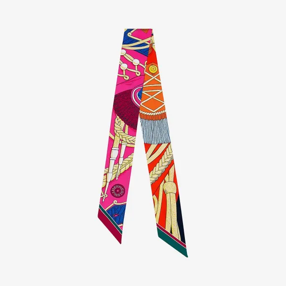 爱马仕/Hermes “佐阿夫与龙骑兵”Twilly小丝巾 H063280S-04-小迈步海淘品牌官网