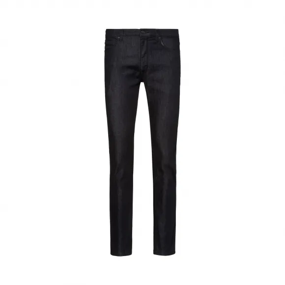 雨果博斯/Hugo Boss 男士黑色水洗弹性牛仔布紧身牛仔裤 hbas50426679001-小迈步海淘品牌官网