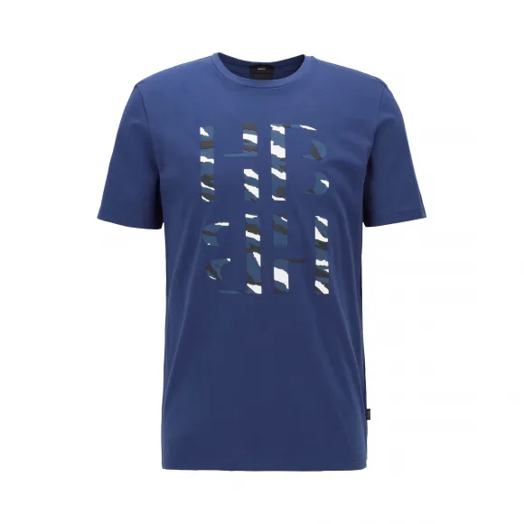 雨果博斯/Hugo Boss 3D 动物印花字母组合修身版 T 恤 hbas50432172407-小迈步海淘品牌官网