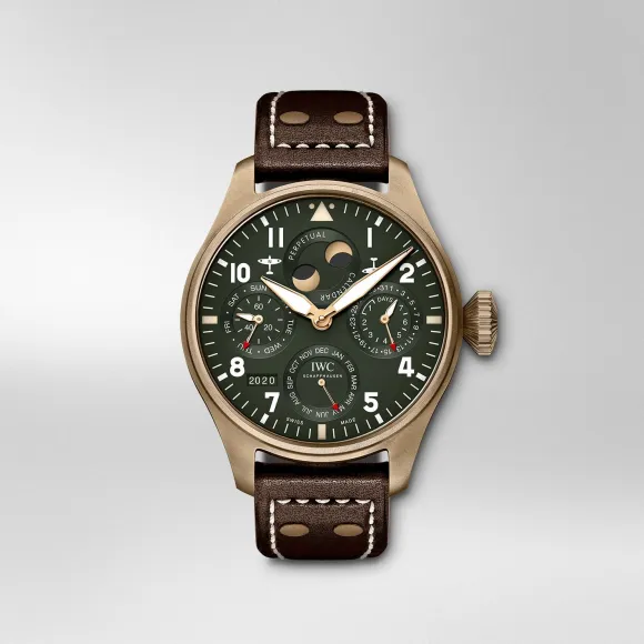 万国/IWC 铜表壳 自动机械机芯 IW503601-喷火战机大型飞行员万年历腕表IW503601-小迈步海淘品牌官网