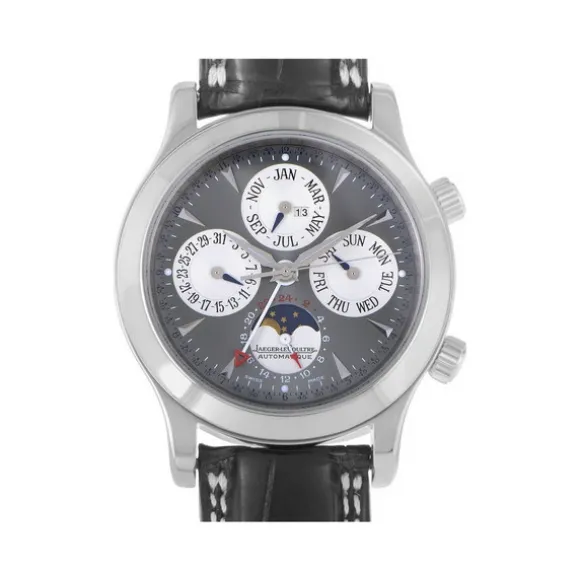 积家/Jaeger LeCoultre Master 大师系列 18k白金 自动机械机芯 男表 Q149347A-小迈步海淘品牌官网