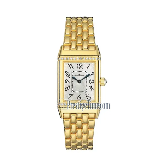 积家/Jaeger LeCoultre Reverso 翻转腕表系列 18k黄金镶钻 手动机械机芯 女表 Q2561102-小迈步海淘品牌官网