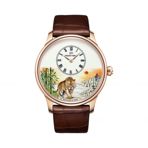 雅克德罗/Jaquet Droz 艺术工坊系列 18K红金 自动机械机芯 男表 J005033312-小迈步海淘品牌官网