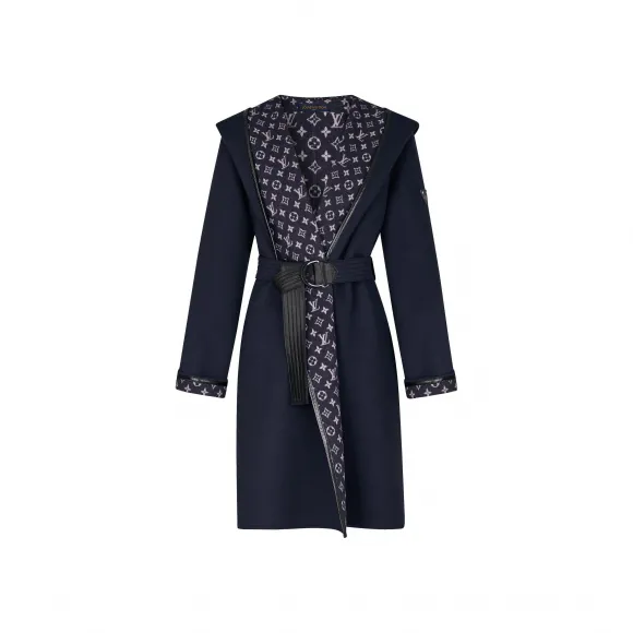 路易威登/Louis Vuitton Monogram 连帽系带大衣 1A4IKD-小迈步海淘品牌官网