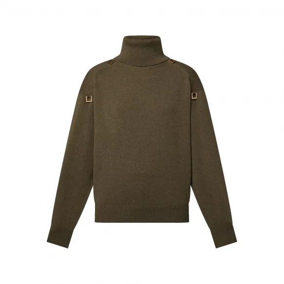 路易威登/Louis Vuitton(LV) D 形环细节高领毛衣- 服装| 服装 路易威登 1ABSJI-小迈步海淘品牌官网