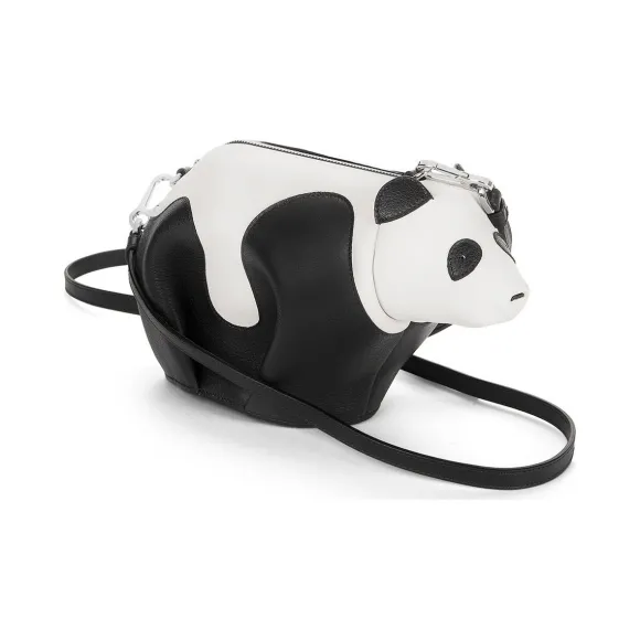 罗意威/Loewe Panda Mini Bag黑色/白色 199.30.P08-小迈步海淘品牌官网