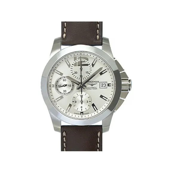 浪琴/Longines 康卡斯系列 41.00 MM 不锈钢 自动机械机芯 男表 L3.678.4.76.4-小迈步海淘品牌官网