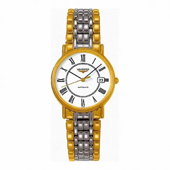 浪琴/Longines 瑰丽系列 自动机械 精钢镀18K金 男表 L4.721.2.11.7-小迈步海淘品牌官网