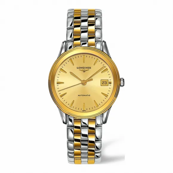 浪琴/Longines 军旗系列 自动机械 精钢 镀金 男表 L4.774.3.32.7-小迈步海淘品牌官网