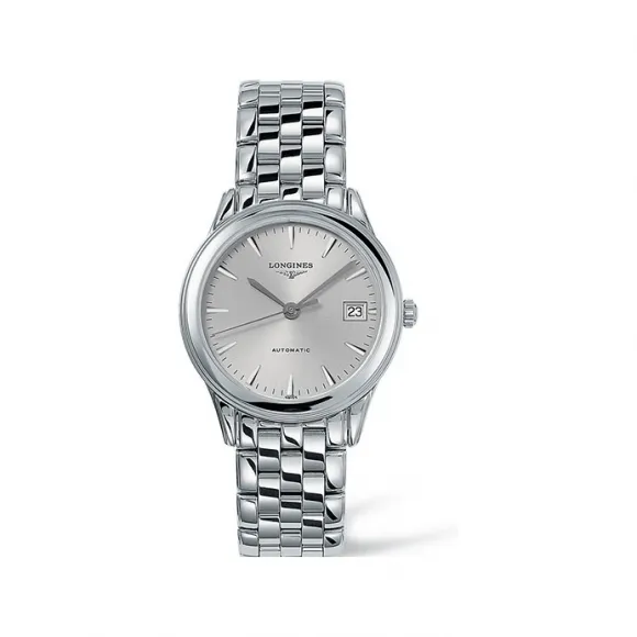 浪琴/Longines 军旗系列 35.60 MM 不锈钢 自动机械机芯 男表 L4.774.4.99.6-小迈步海淘品牌官网