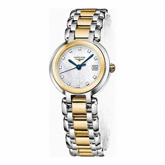 浪琴/Longines 心月系列 石英 18K金 精钢 女表 L8.110.5.93.6-小迈步海淘品牌官网