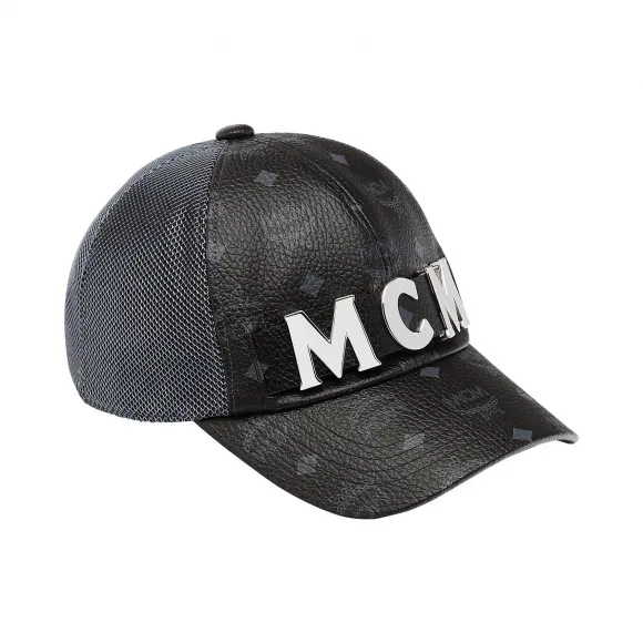 MCM MCM Letter Mesh Cap in Visetos MEC8AMM14BK001-小迈步海淘品牌官网