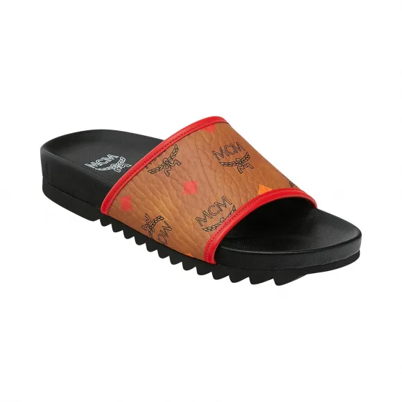 MCM Women's Slides in Skyoptic Visetos MES9S2K06CA038-小迈步海淘品牌官网