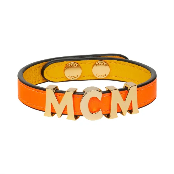 MCM Reversible Letter Bracelet in Visetos MEZ9SMM04OW001-小迈步海淘品牌官网