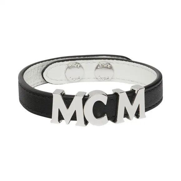 MCM Reversible Letter Bracelet in Visetos MEZ9SMM05BK001-小迈步海淘品牌官网