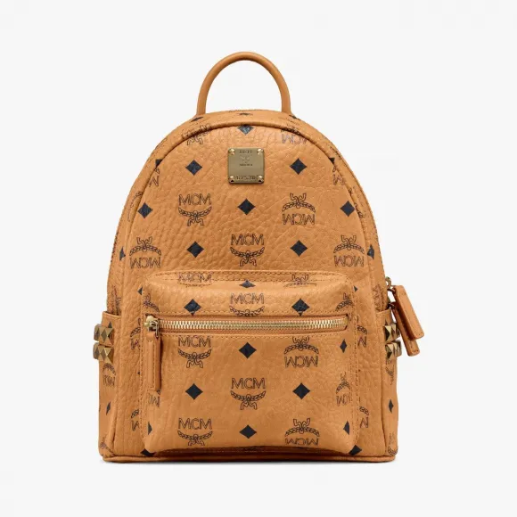 MCM Stark Visetos 侧边铆钉双肩背包 MMK6SVE41CO001-小迈步海淘品牌官网