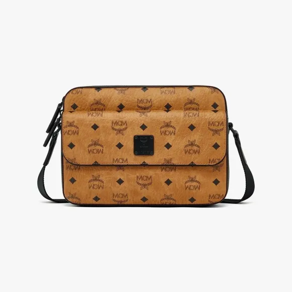 MCM 干邑色 邮差包 MMRDSTA01CO001-小迈步海淘品牌官网