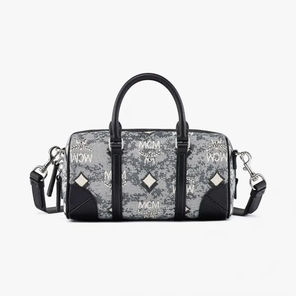 MCM Vintage Jacquard Monogram 波士顿包 MWBBATQ02EG001-小迈步海淘品牌官网