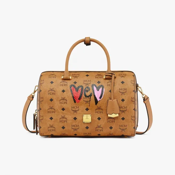 MCM 干邑色 波士顿包 MWBDSUP01CO001-小迈步海淘品牌官网