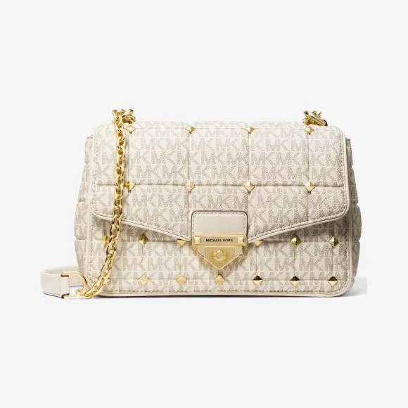 迈克高仕/Michael Kors SoHo 大号铆钉绗缝标志性标志单肩包 30F1G1SL3I-2543-小迈步海淘品牌官网