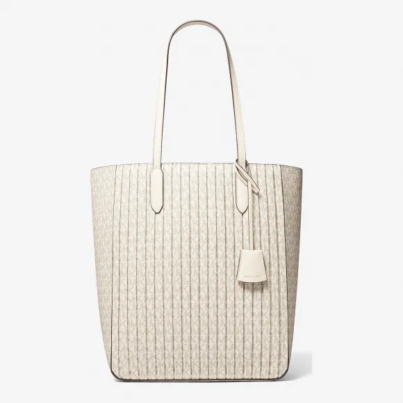 迈克高仕/Michael Kors SINCLAIR 褶裥购物手提包大号-MK 签名 30F1G5ST9V2543-小迈步海淘品牌官网