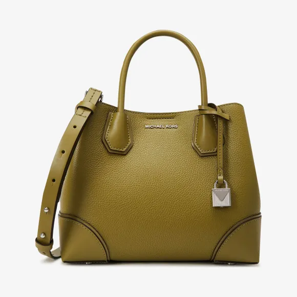 迈克高仕/Michael Kors 女士 Mercer Gallery 小号皮质手提包 30H7SZ5T1T390-小迈步海淘品牌官网