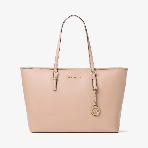 迈克高仕/Michael Kors Jet Set 中号 Saffiano 皮革顶部拉链托特包 30T5GTVT2L-1663-小迈步海淘品牌官网