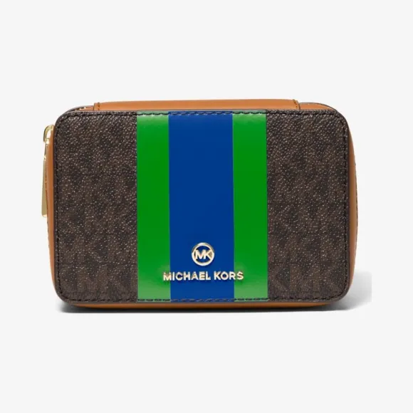 迈克高仕/Michael Kors 小号徽标条纹首饰盒 32F1GTMN5U-0319-小迈步海淘品牌官网