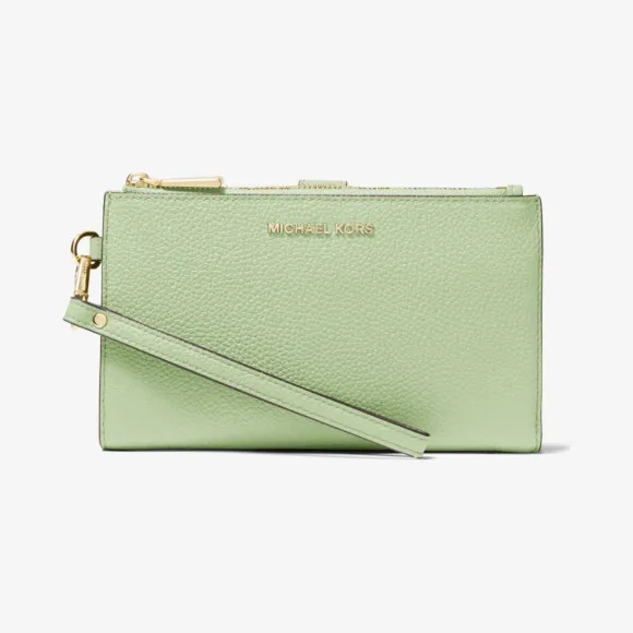 迈克高仕/Michael Kors Adele 鹅卵石皮革智能手机钱包 34T8TFDW4L-2969-小迈步海淘品牌官网