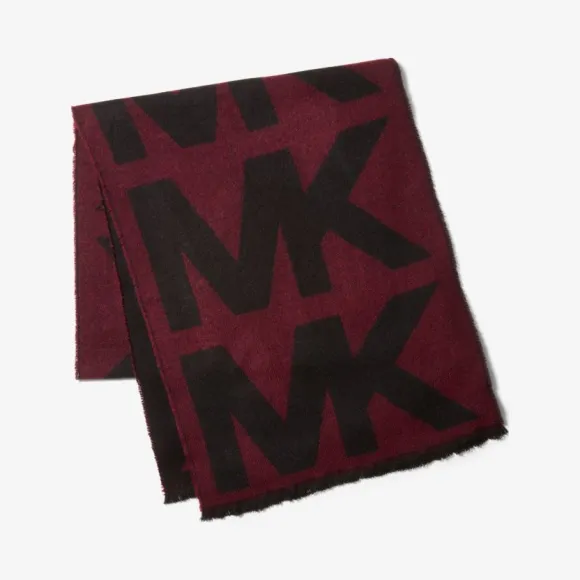 迈克高仕/Michael Kors 徽标提花围巾 539115-2985-小迈步海淘品牌官网