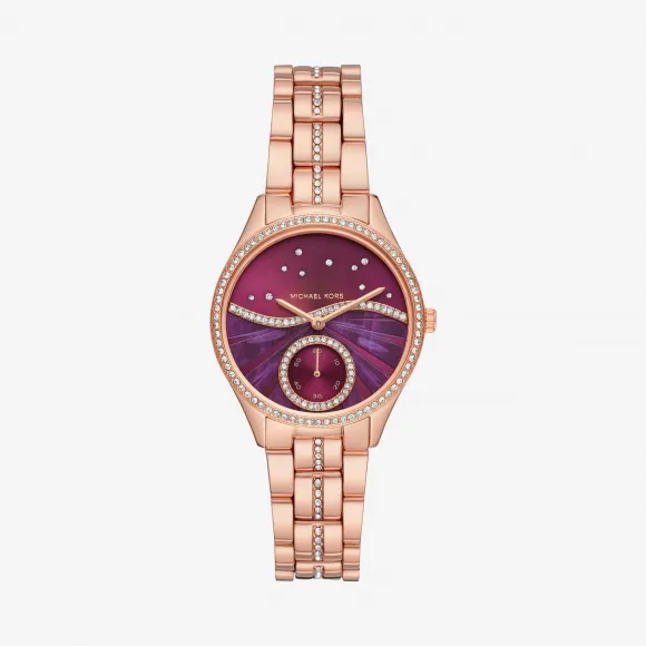 迈克高仕/Michael Kors 女士 Mini Lauryn 链式腕表 MK4437622-小迈步海淘品牌官网