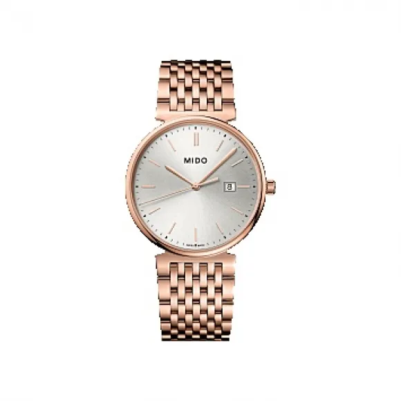 美度/Mido 都瑞DORADA系列 38.00 MM 玫瑰金 PVD 涂层不锈钢 石英机芯 男表 M033.410.33.031.00-小迈步海淘品牌官网